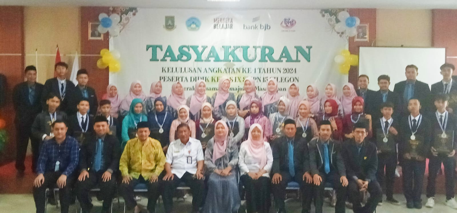 Tasyakuran Angkatan Pertama SMPN 15 Kota Cilegon, Ismatullah : Semoga ...