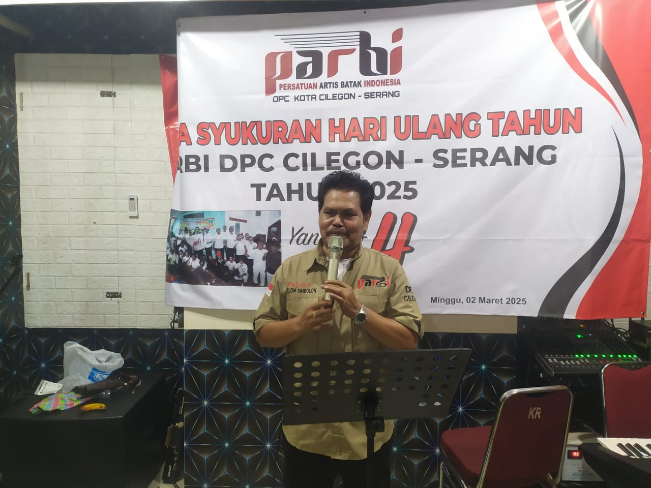 Milad Ke IV DPC Parbi Cilegon, Serang Berjalan Meriah. Syalom Simbolon ...